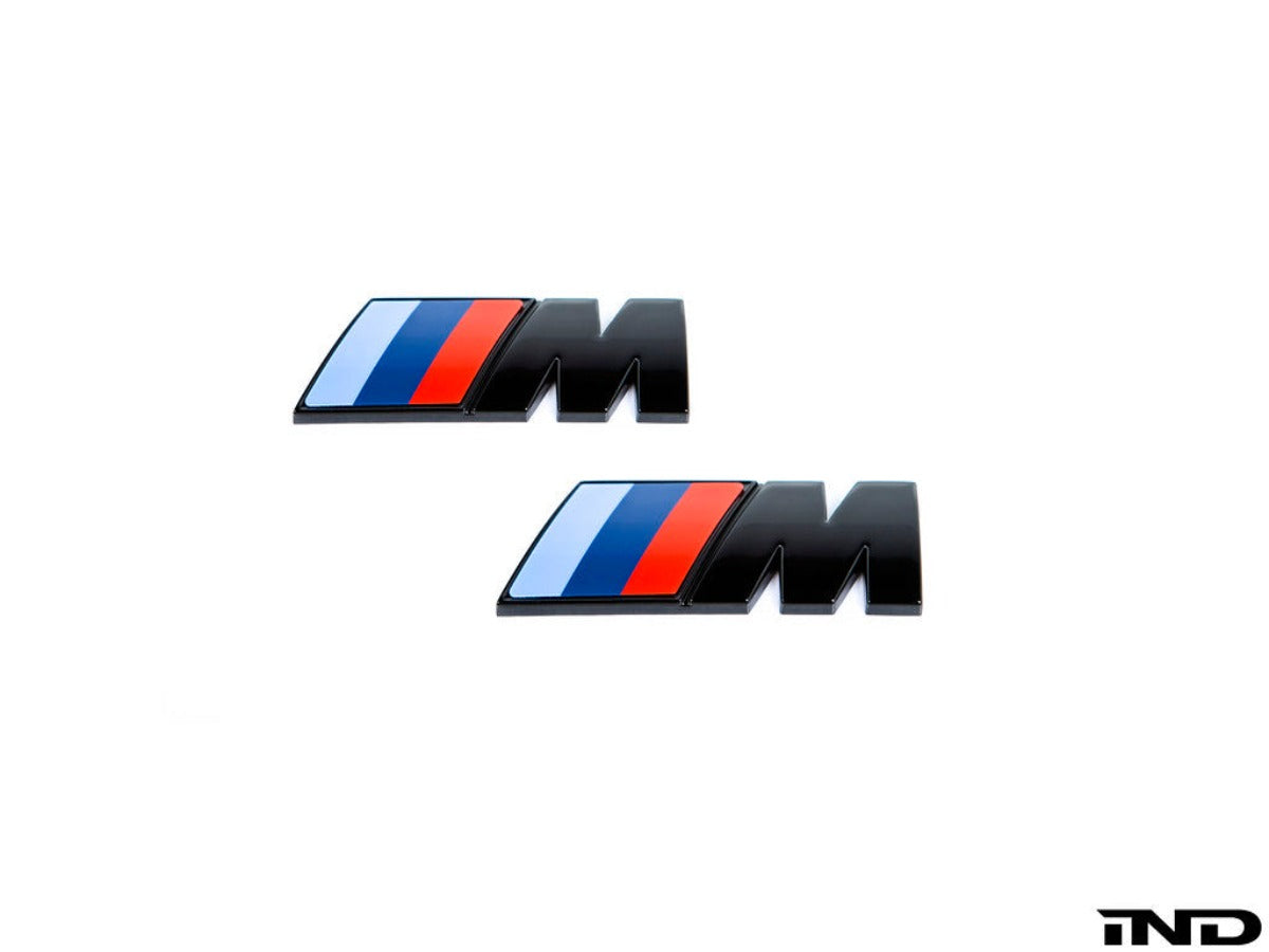 BMW M Fender Emblem Set - Gloss Black | AutoTecknic USA