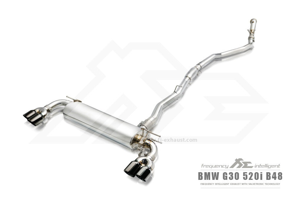 Fi Exhaust Front Pipe + Mid Pipe + Valvetronic Muffler + Quad Silver ...