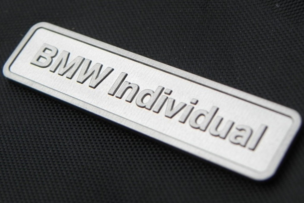 Genuine BMW Individual Metallic Adhesive Emblem | Emblems & Roundels