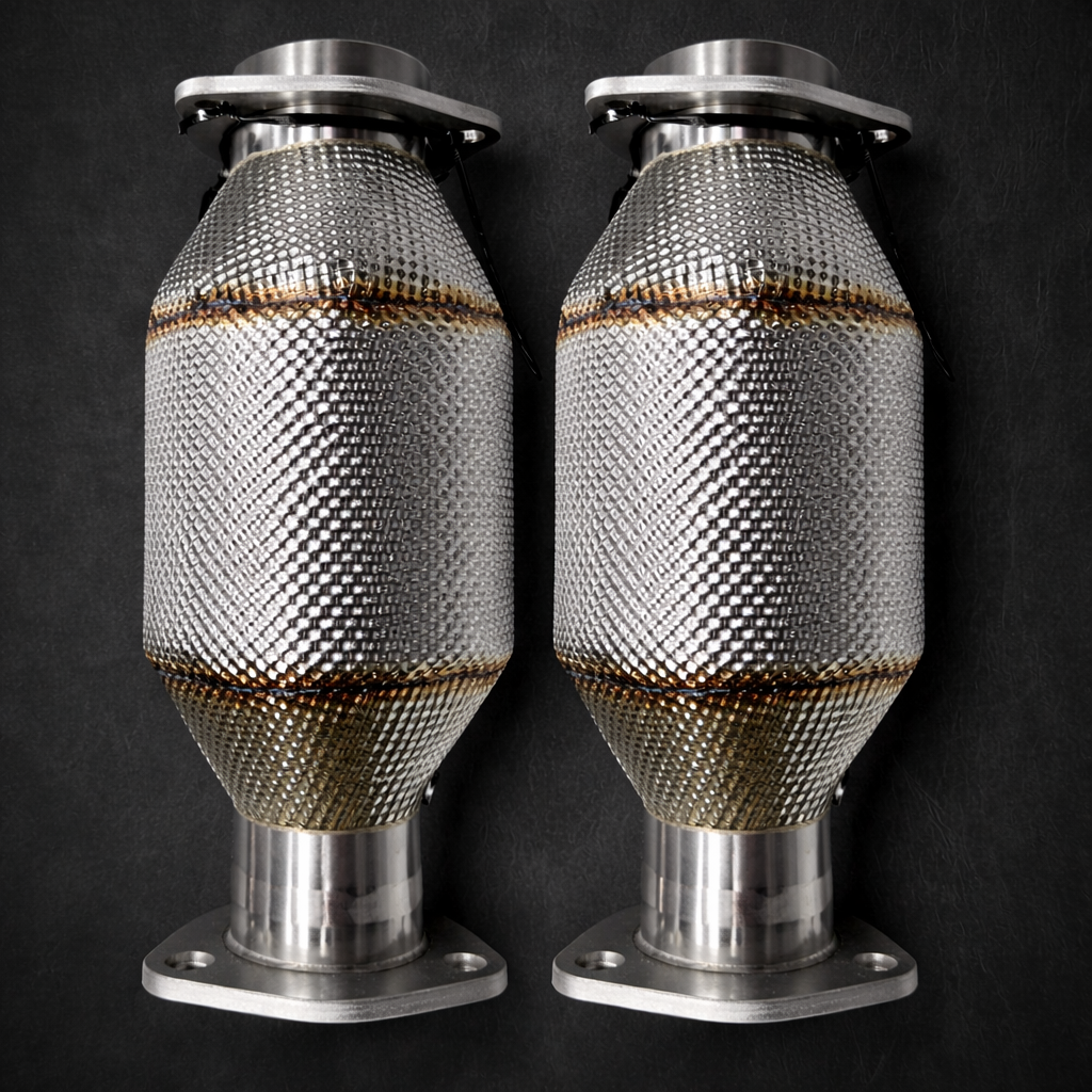 Capristo Sport Secondary Cats + Heat Shields - Ferrari 512/ Testarossa ...